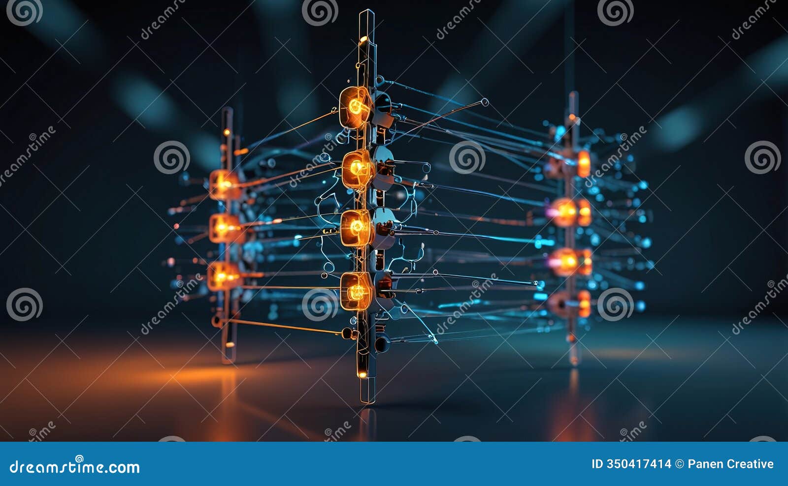 Digital Technology and Science Background Stock Illustration ...