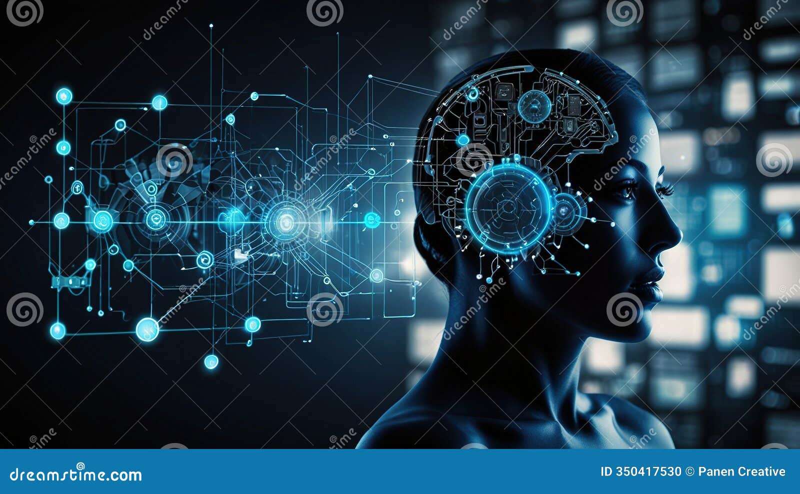 Digital Technology and Science Background Stock Illustration ...
