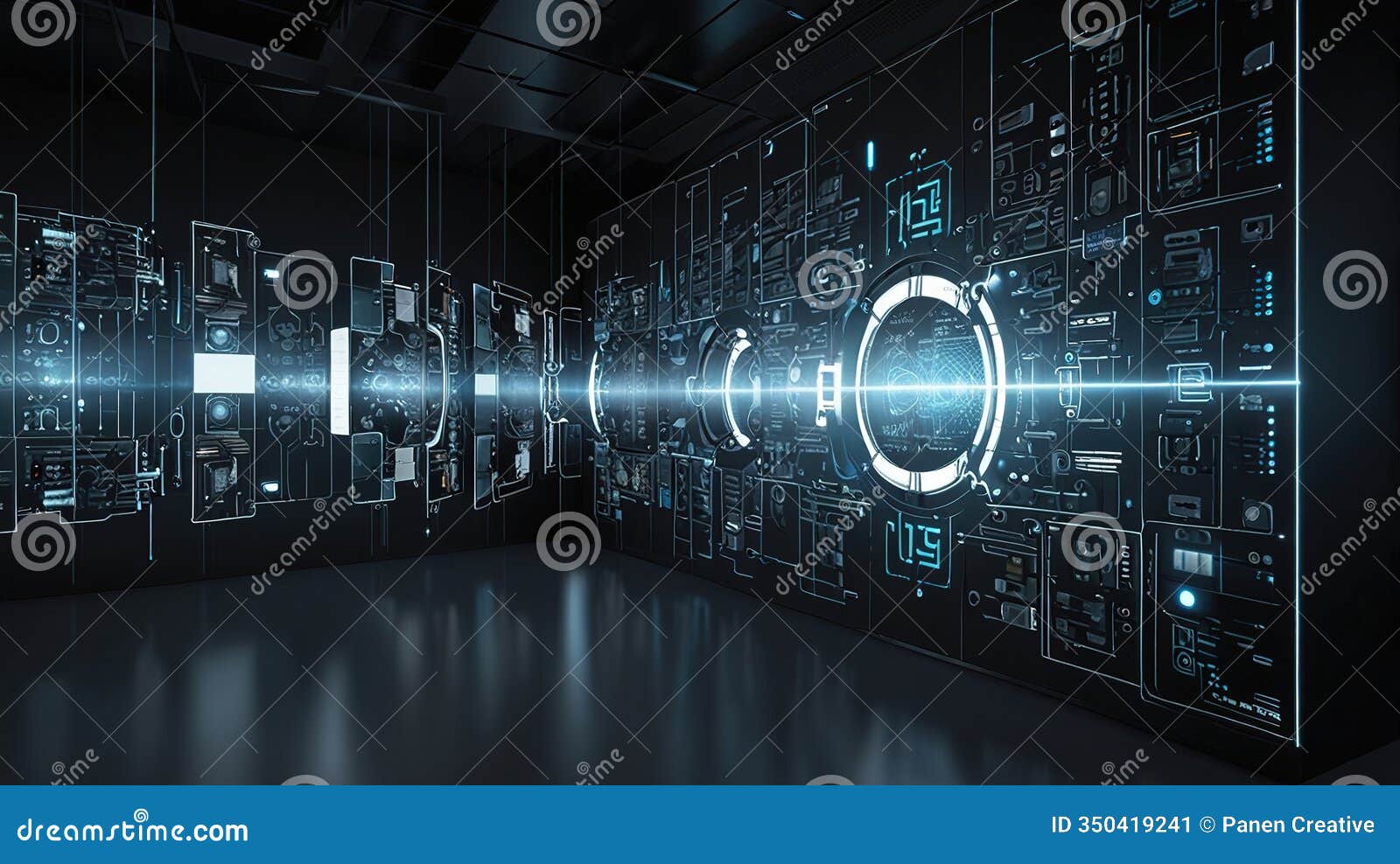 Digital Technology and Science Background Stock Illustration ...