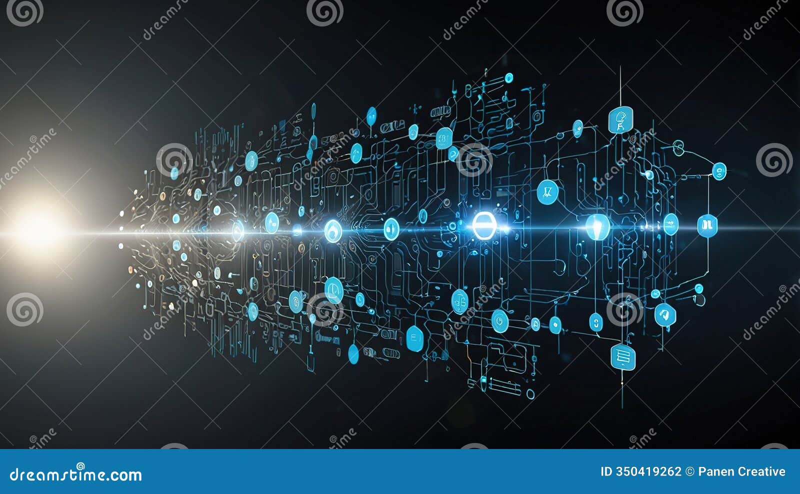 Digital Technology and Science Background Stock Illustration ...