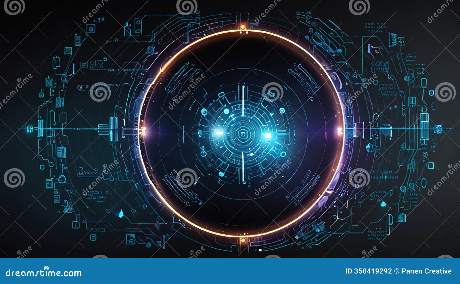 Digital Technology and Science Background Stock Illustration ...