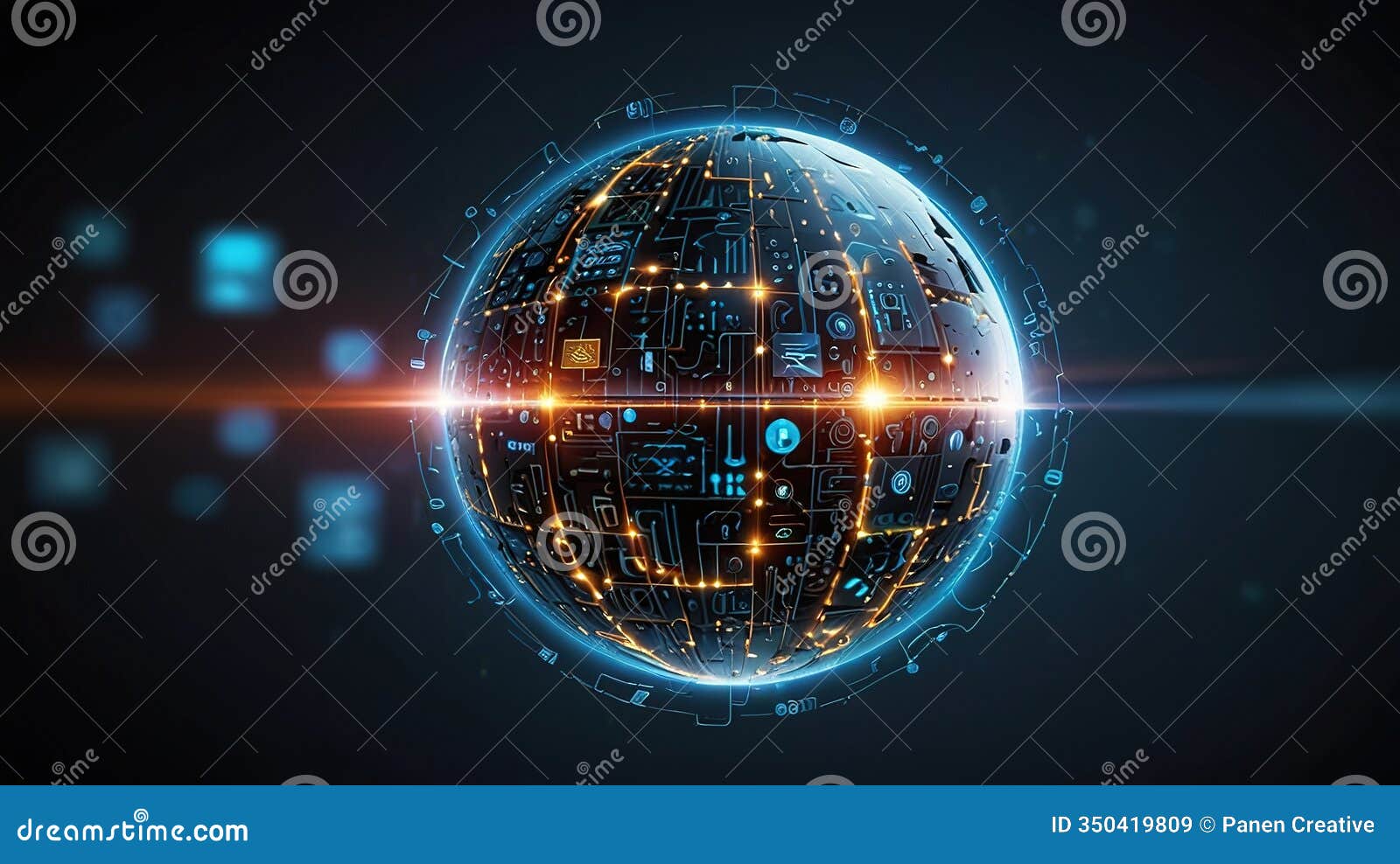 Digital Technology and Science Background Stock Illustration ...