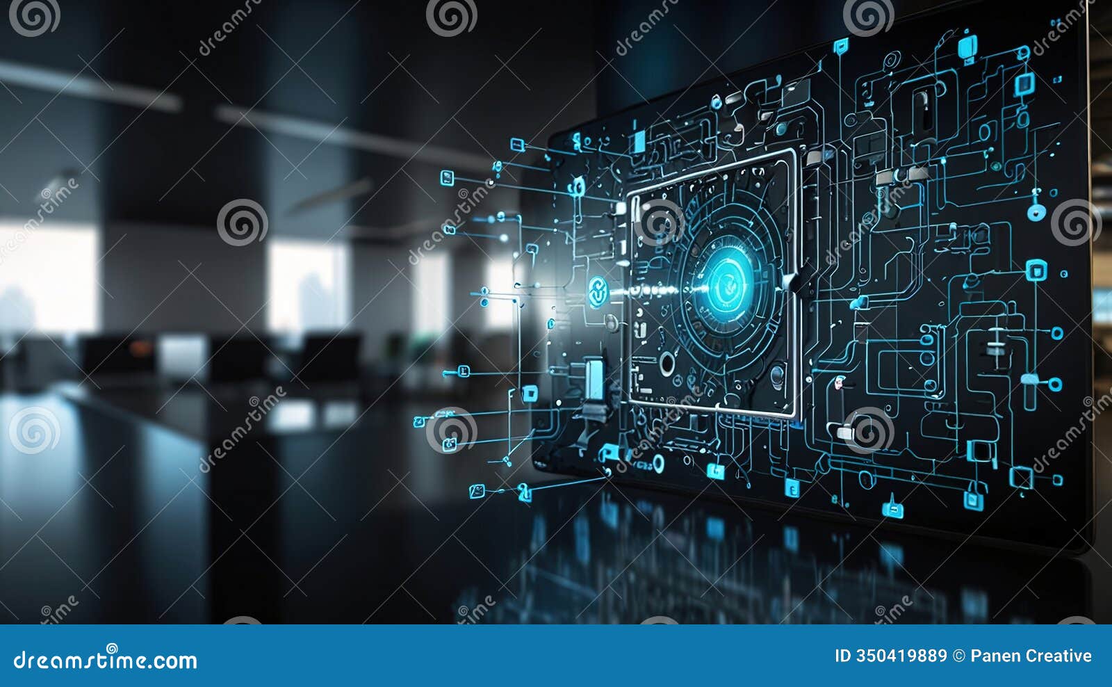 Digital Technology and Science Background Stock Illustration ...
