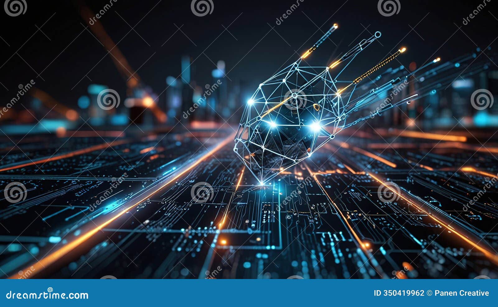 Digital Technology and Science Background Stock Illustration ...