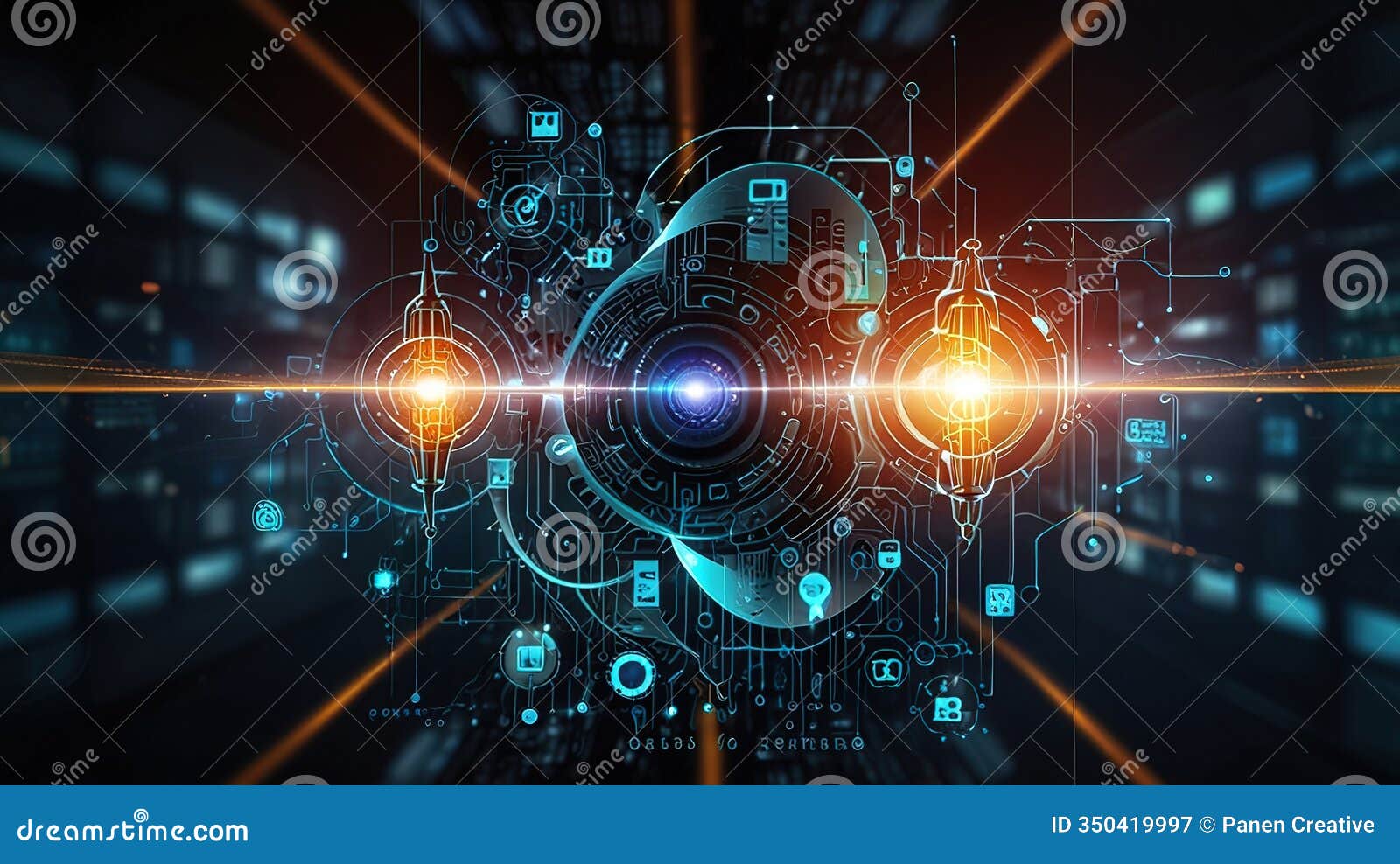 Digital Technology and Science Background Stock Illustration ...