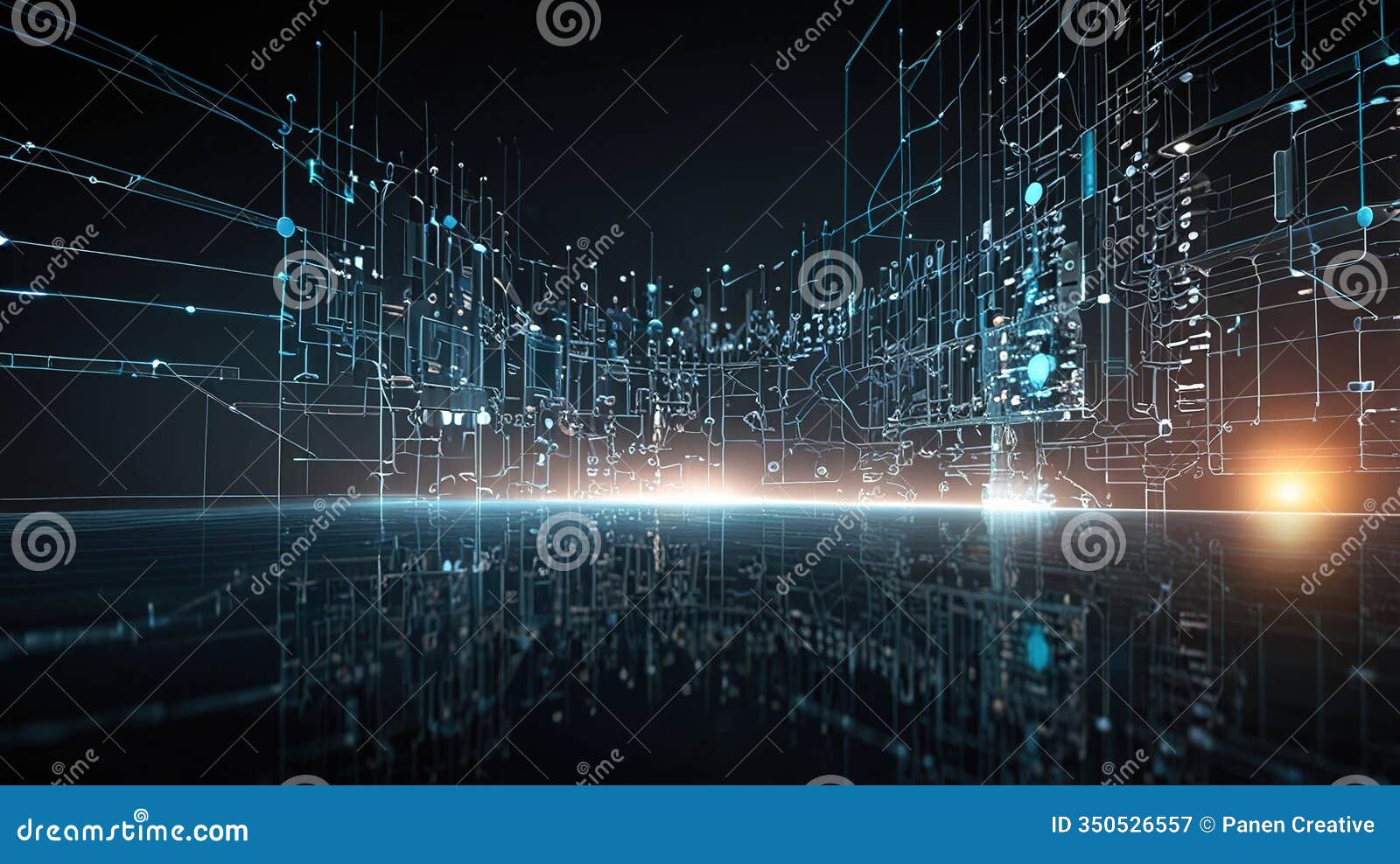 Digital Technology and Science Background Stock Illustration ...