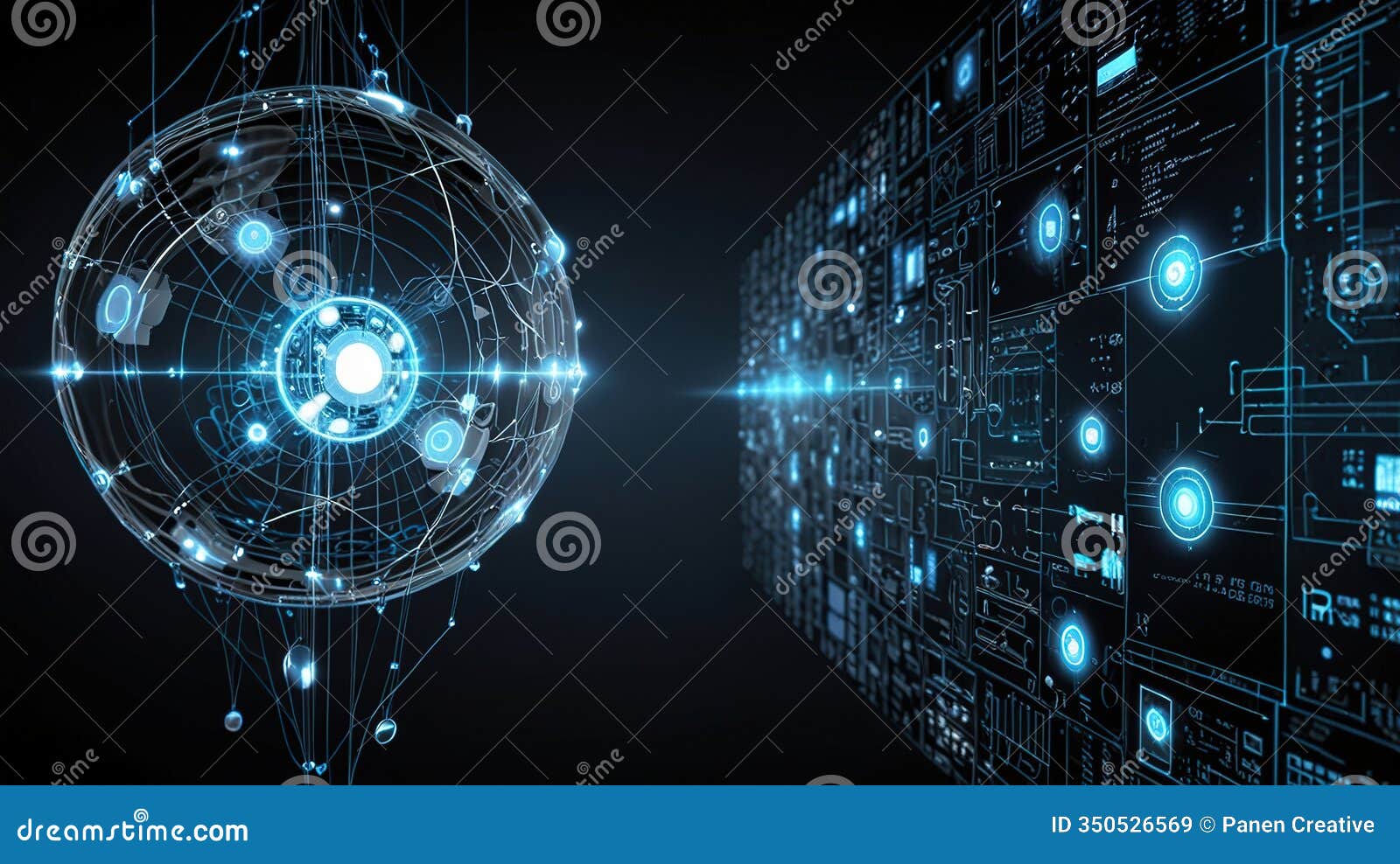 Digital Technology and Science Background Stock Illustration ...