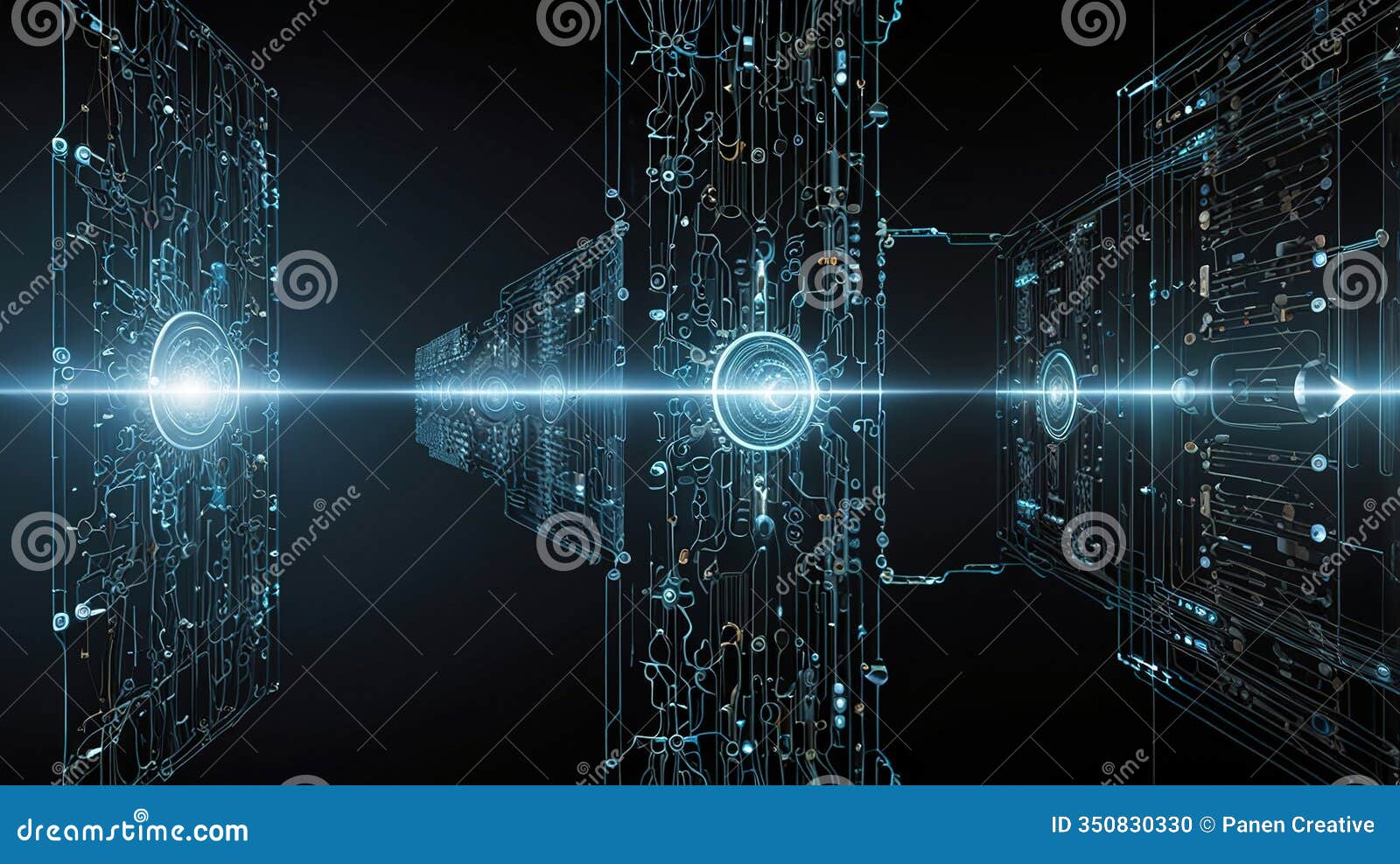Digital Technology and Science Background Stock Illustration ...