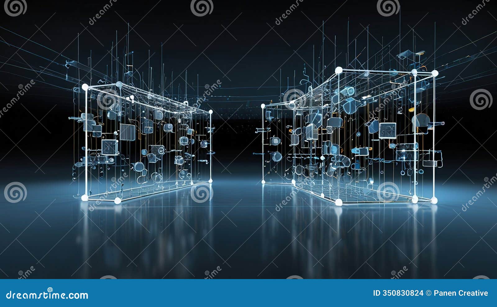 Digital Technology and Science Background Stock Illustration ...