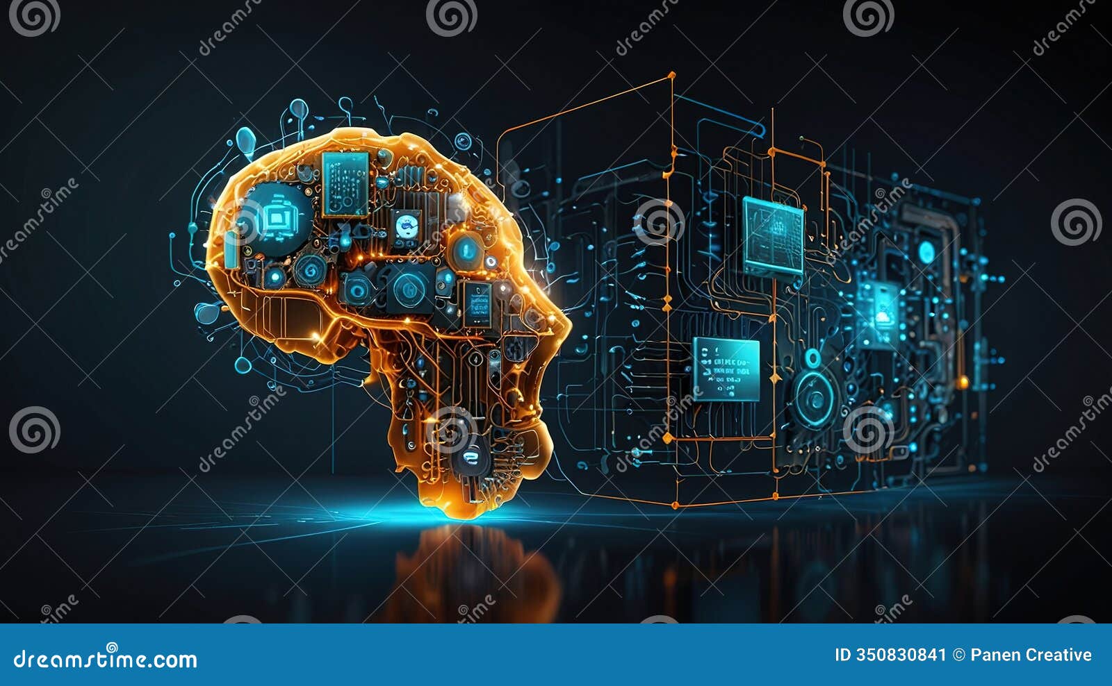 Digital Technology and Science Background Stock Illustration ...