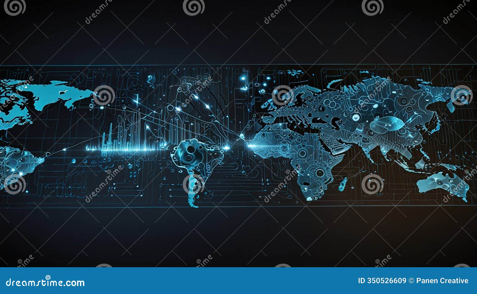 Digital Technology and Science Background Stock Illustration ...