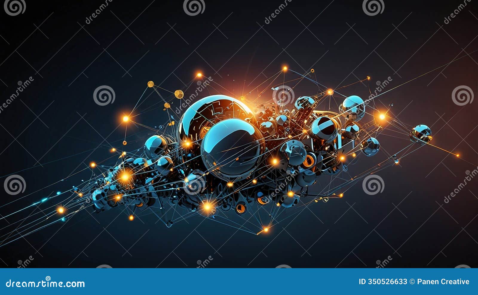 Digital Technology and Science Background Stock Illustration ...