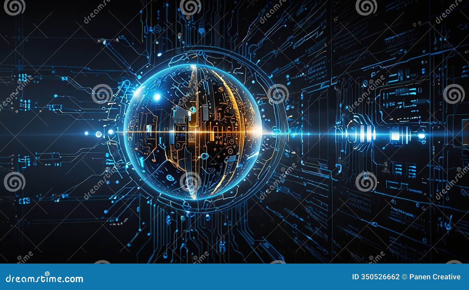 Digital Technology and Science Background Stock Illustration ...