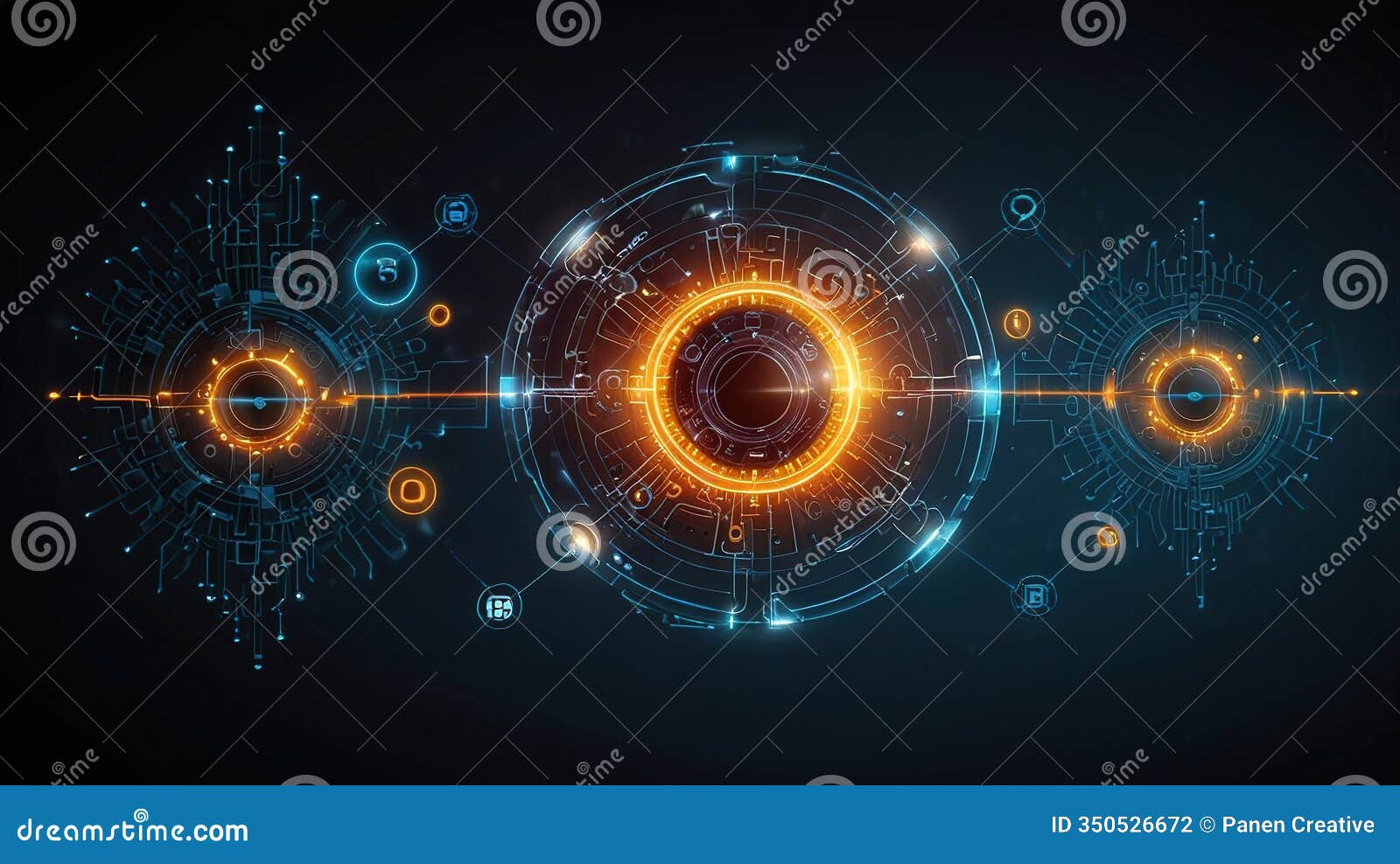 Digital Technology and Science Background Stock Illustration ...