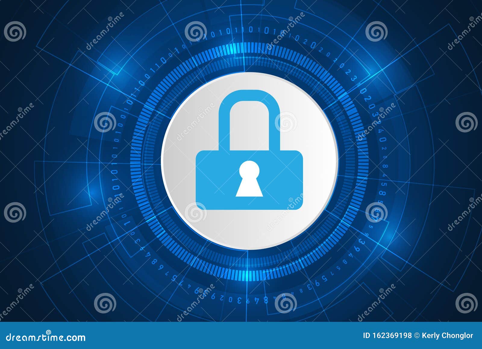 Digital Technology Security and Privacy Abstract Background. Stock ...