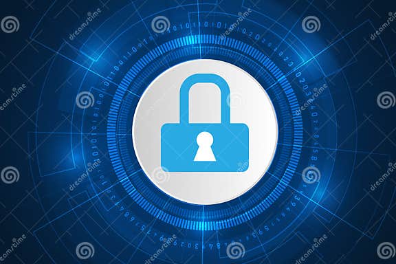 Digital Technology Security and Privacy Abstract Background. Stock ...
