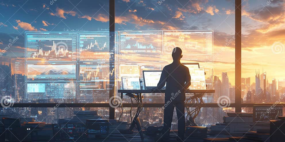 Digital Technology, Software Development Concept. Coding Programmer, Software Engineer Working ...