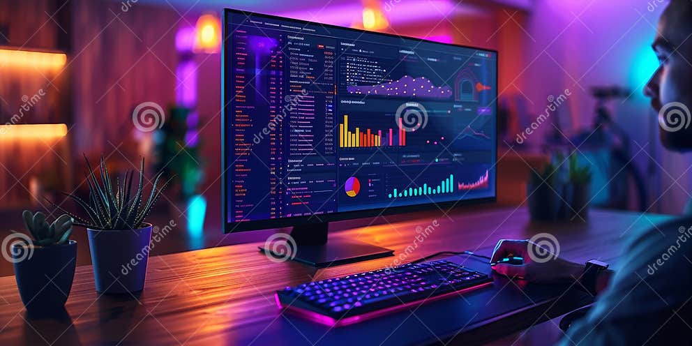 Digital Technology Software Development Concept Coding Programmer Software Engineer Working