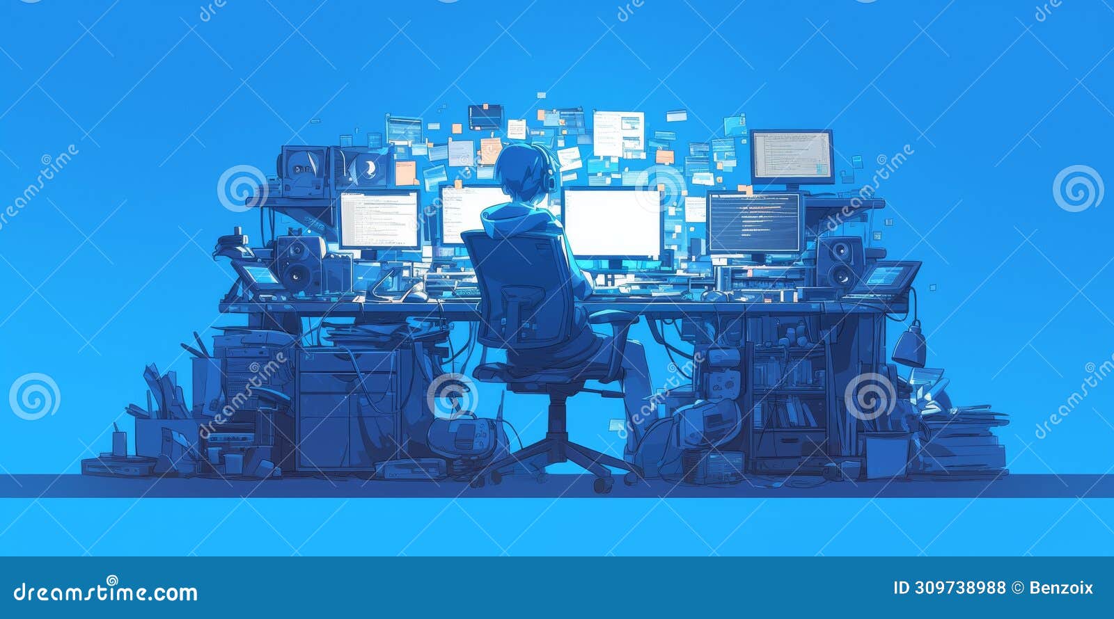 Digital Technology Software Development Concept Coding Programmer Software Engineer Working