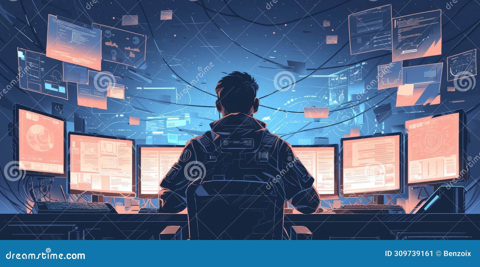 Digital Technology Software Development Concept Coding Programmer Software Engineer Working