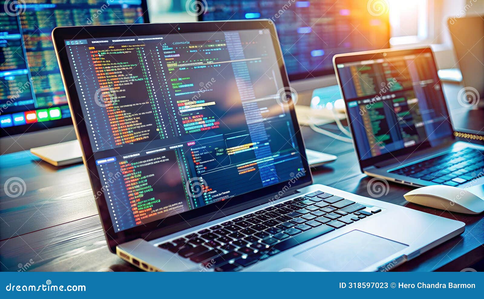 Digital Technology Software Development Concept Coding Programmer