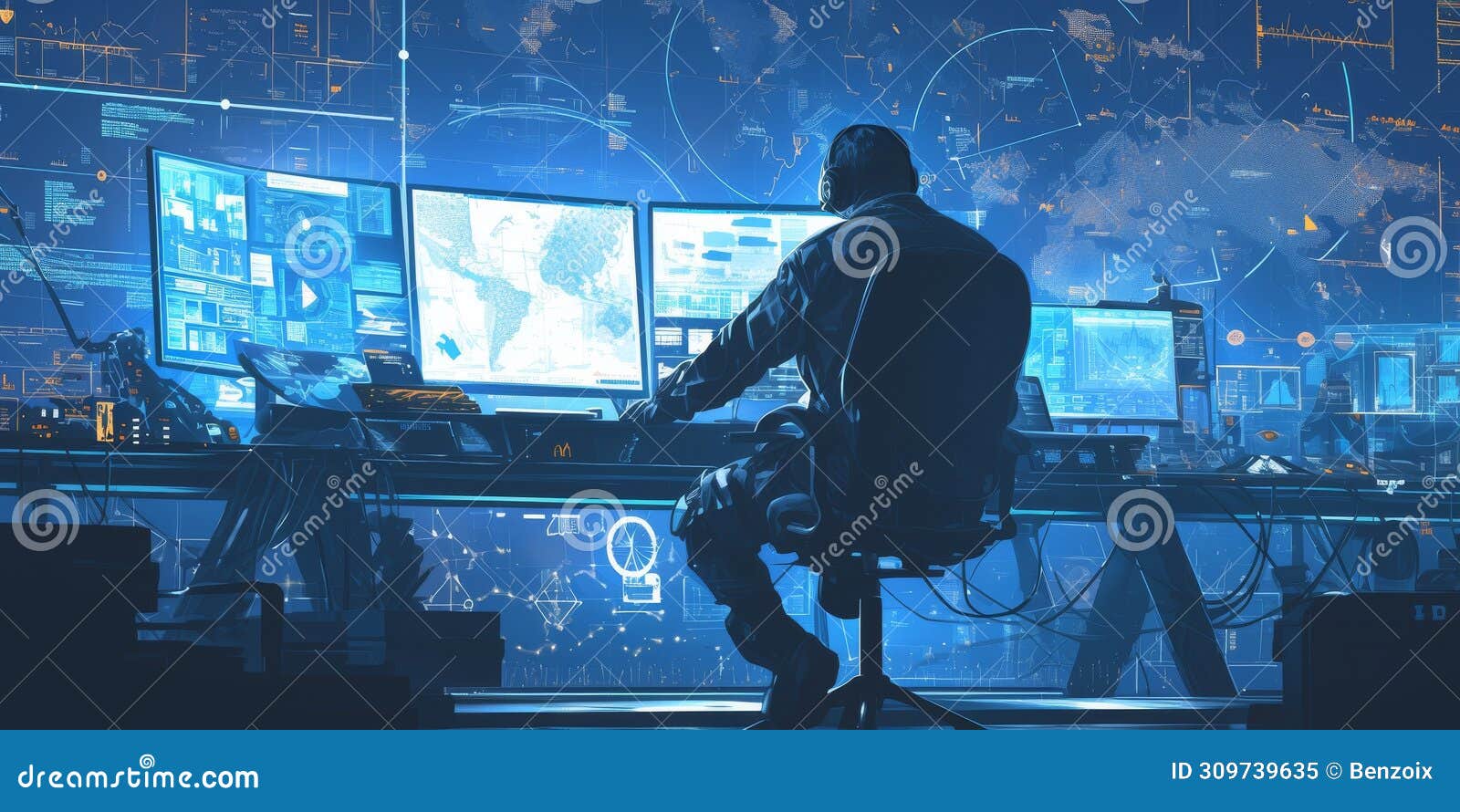 Digital Technology Software Development Concept Coding Programmer Software Engineer Working