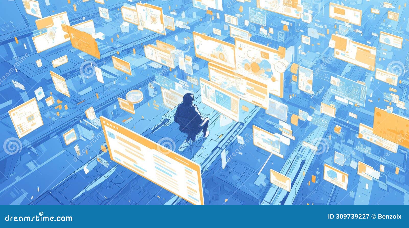 Digital Technology Software Development Concept Coding Programmer Software Engineer Working