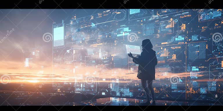 Digital Technology, Software Development Concept. Coding Programmer, Software Engineer Working ...