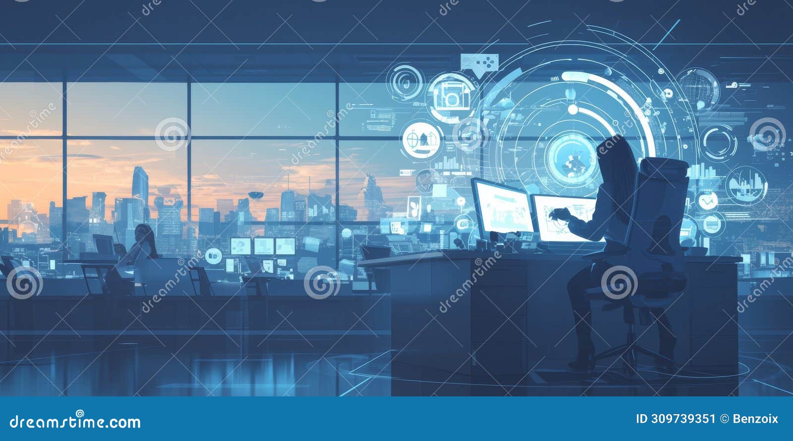 Digital Technology, Software Development Concept. Coding Programmer, Software Engineer Working ...