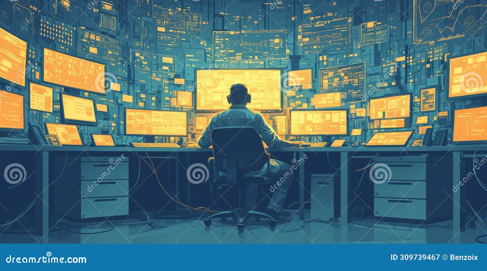 Digital Technology Software Development Concept Coding Programmer Software Engineer Working