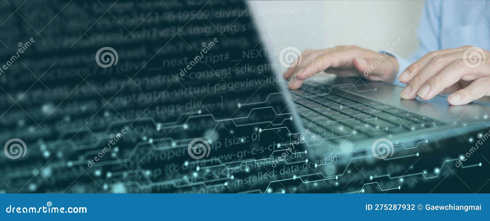 Digital Technology And Software Development A Programmer Coding And Engineering Software On A