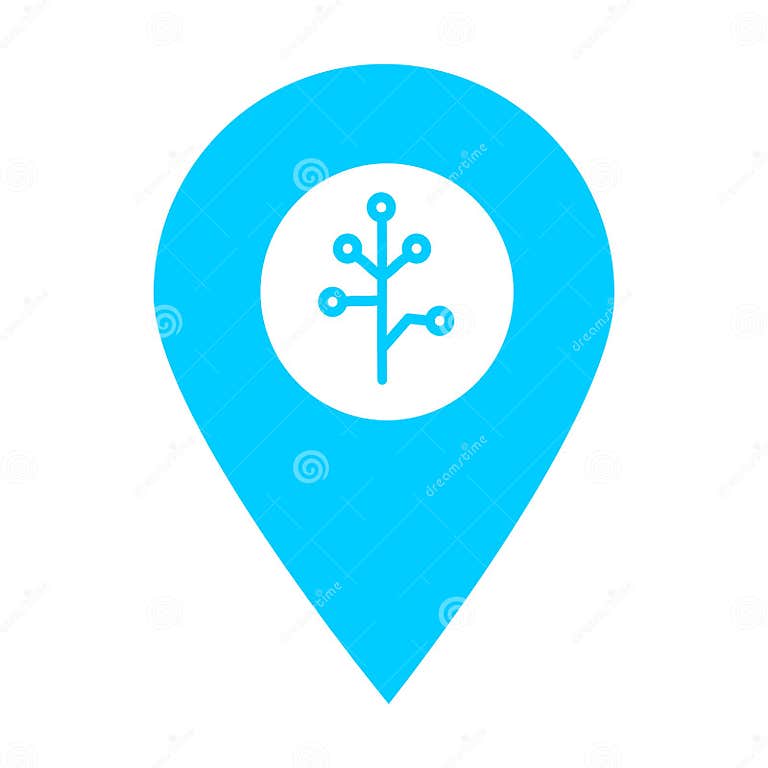 Digital Technology Store Location Map Pin Pointer Icon. Element of Map Point for Mobile Concept ...