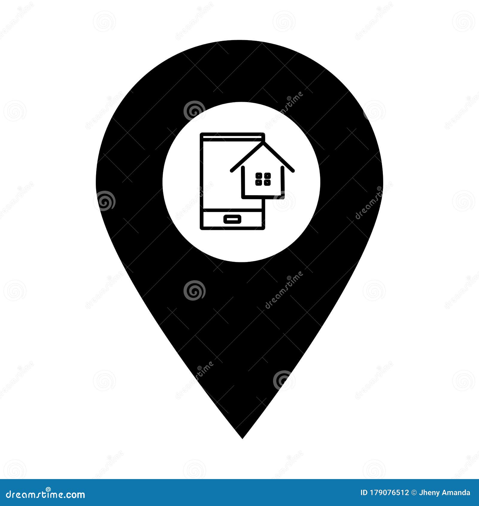 Digital Technology Store Location Map Pin Pointer Icon. Element of Map Point for Mobile Concept ...