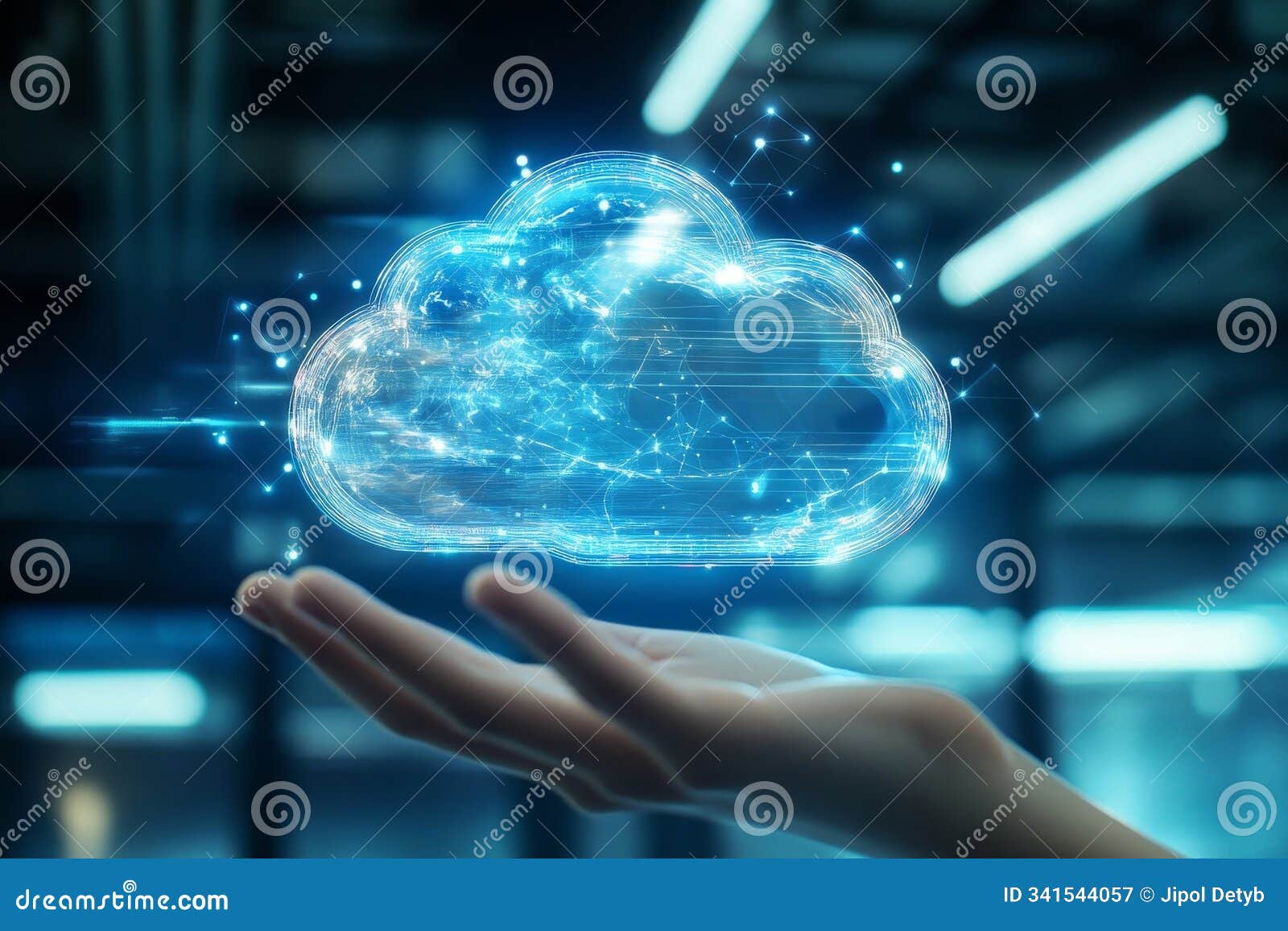 Digital Technology, Technical Support Customer Service Concept, Cloud Computing. Stock ...