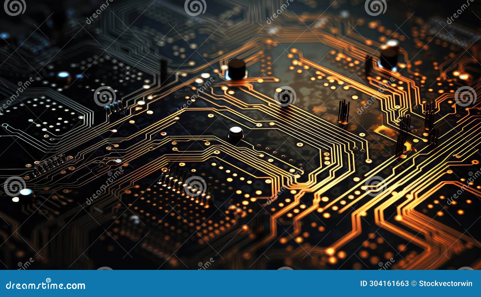 Digital Technology Texture Background Stock Illustration - Illustration ...