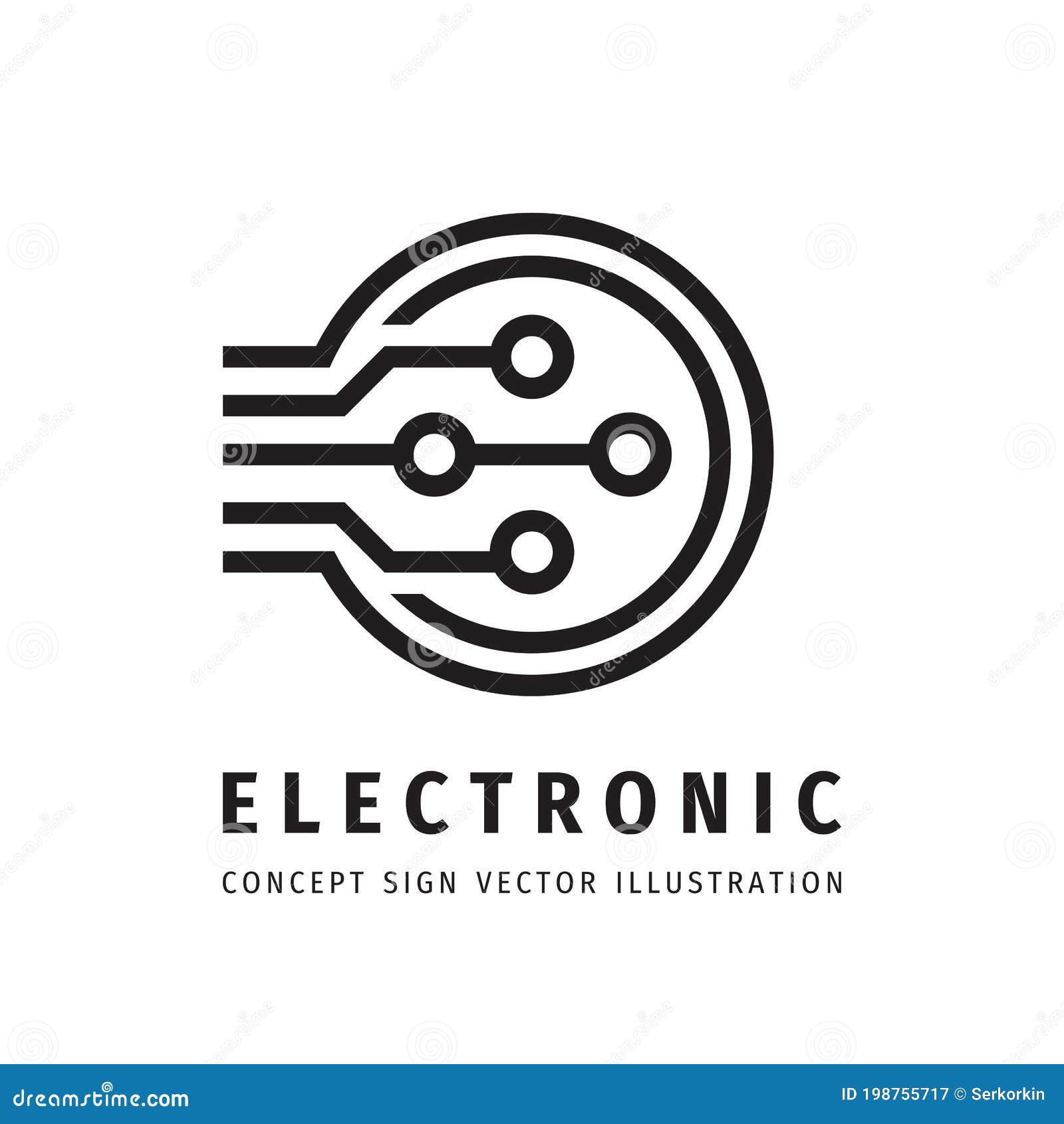 Digital Technology - Vector Logo Template for Corporate Identity. Data ...