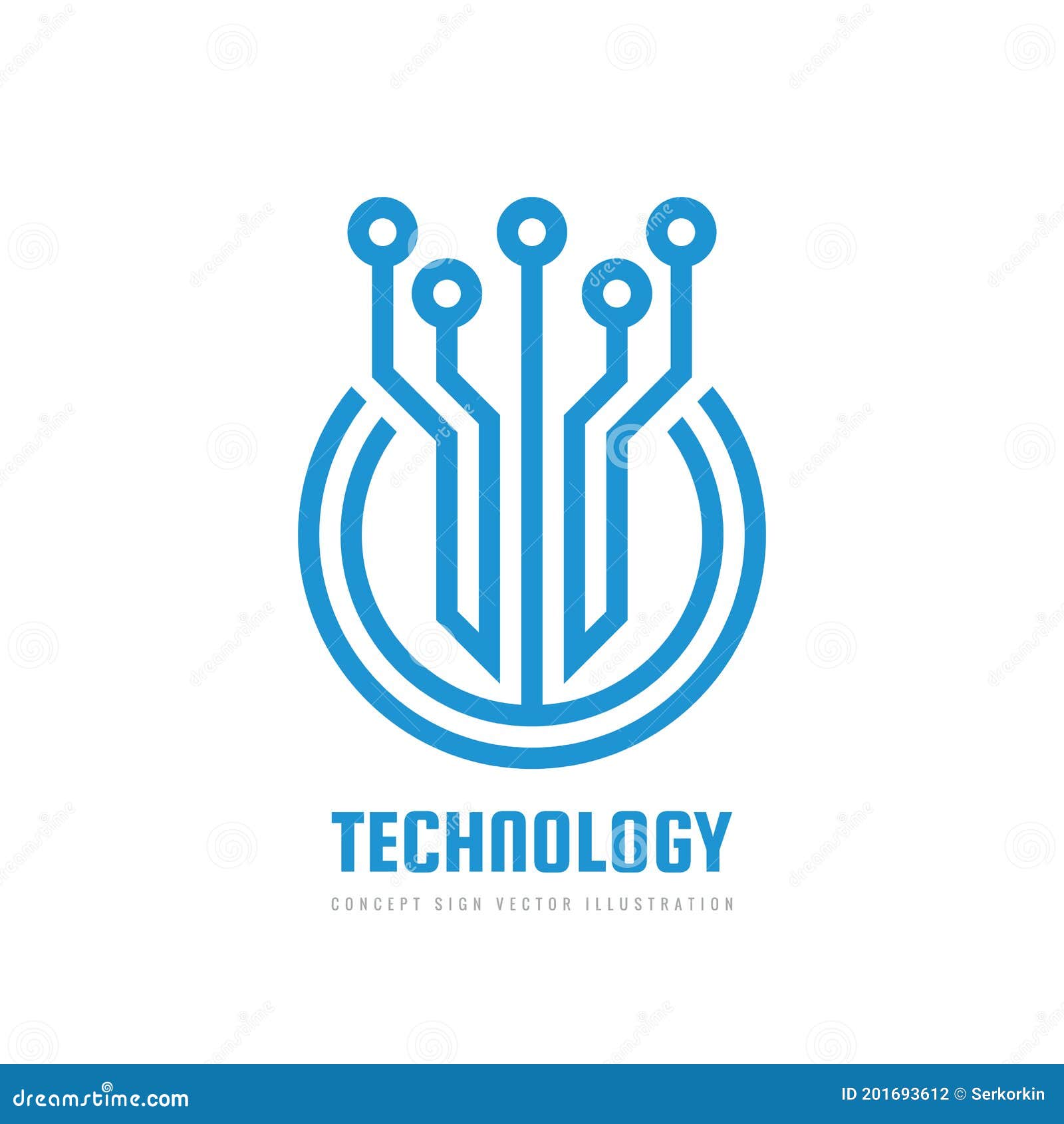 Digital Technology - Vector Logo Template for Corporate Identity. Data ...