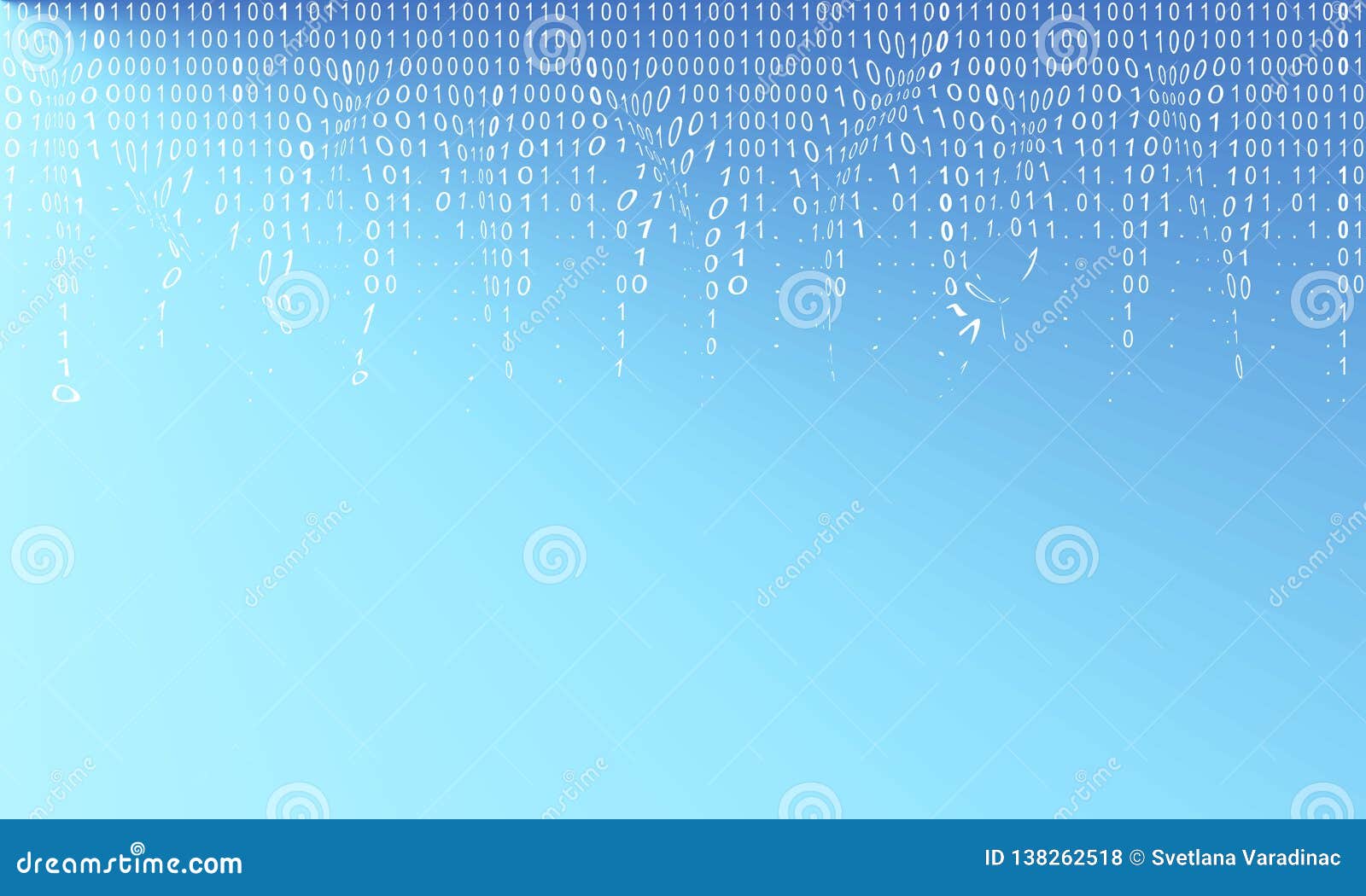 Falling Binary Code Background. Stock Vector - Illustration of number ...