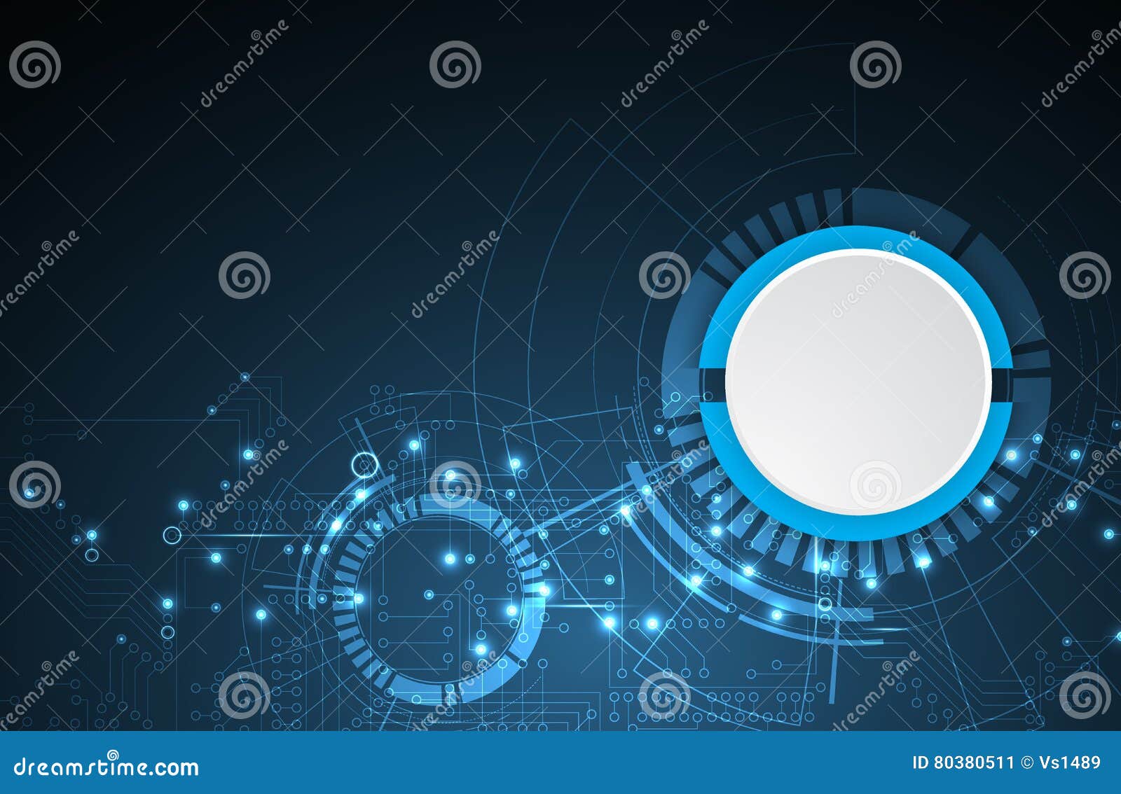 Digital Technology World. Business Virtual Concept. Stock Vector ...