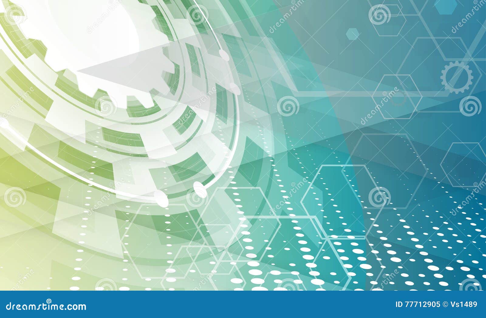 Digital Technology World. Business Virtual Concept. Vector Stock Vector ...