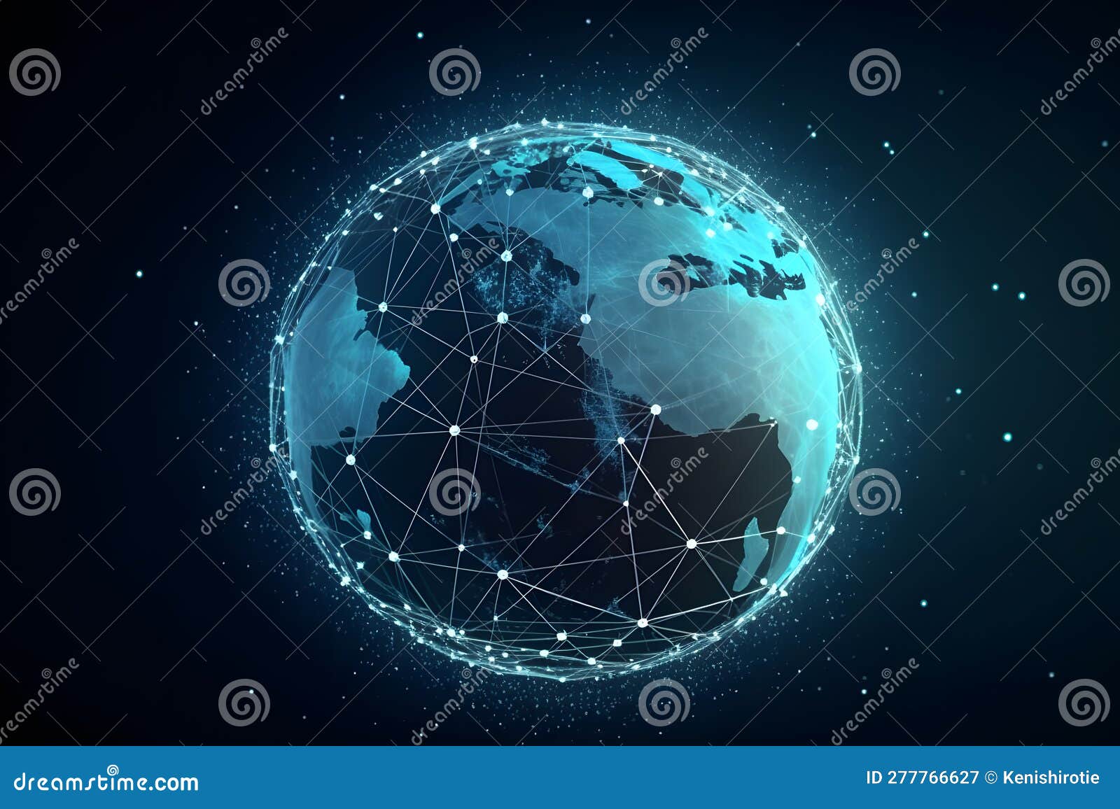 Digital Telecommunication Concept for Internet Business, Generative AI ...