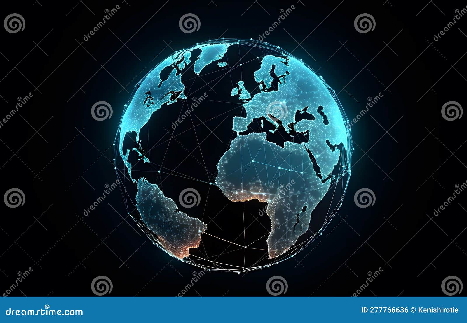 Digital Telecommunication Concept for Internet Business, Generative AI ...