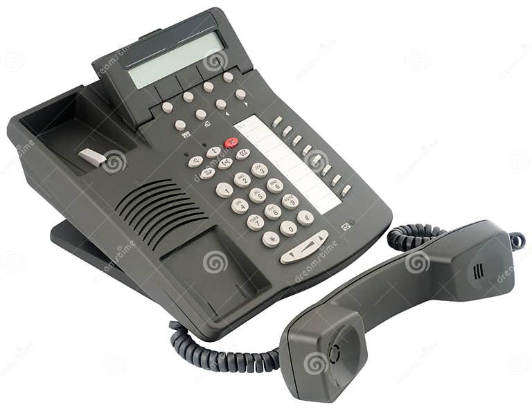 Digital Telephone Set, 8 Soft Keys, Off-hook Stock Image - Image of ...