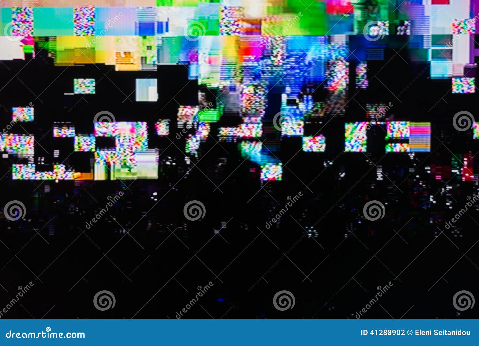 TV Screen Static Abstract Pixel Glitch Analog Noise Pixelized ...