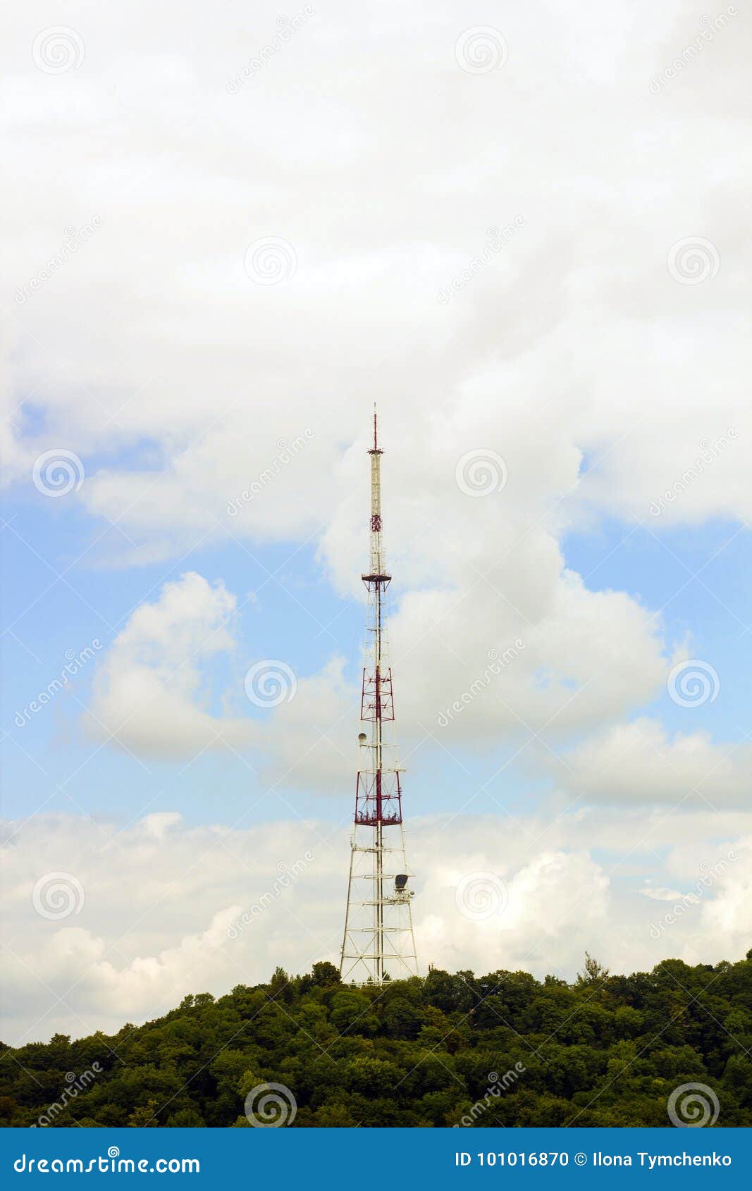 Digital Television Tower Against Sky Editorial Image - Image of data ...