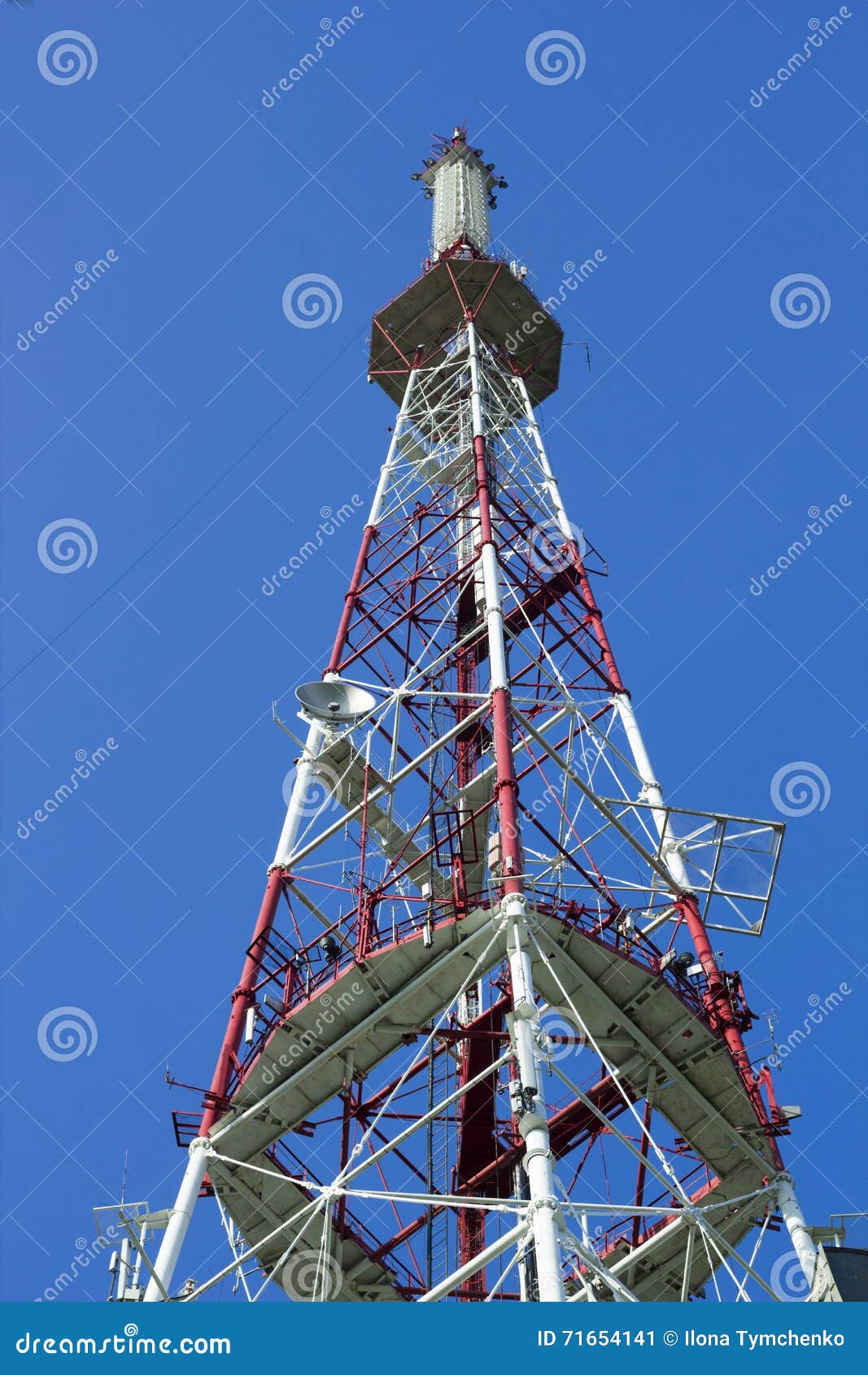 Digital television Tower stock image. Image of antenna - 71654141