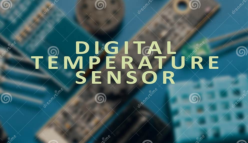 Digital Temperature Sensor stock photo. Image of rtds - 342190310