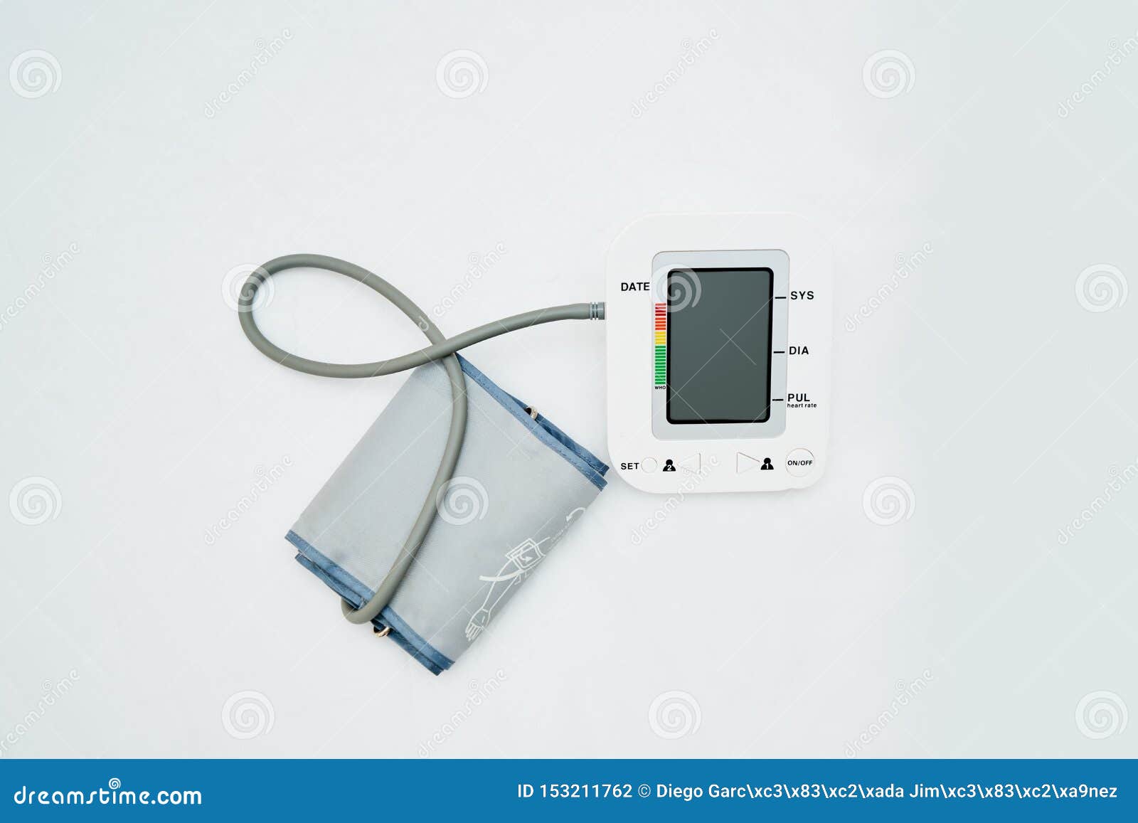 Digital tensiometer stock photo. Image of hypertension - 153211762