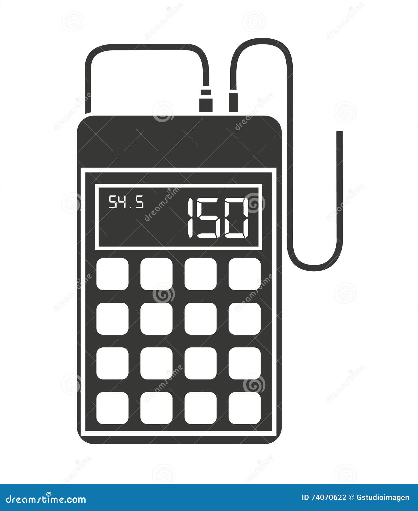 Digital Tester Isolated Icon Design Stock Illustration - Illustration ...