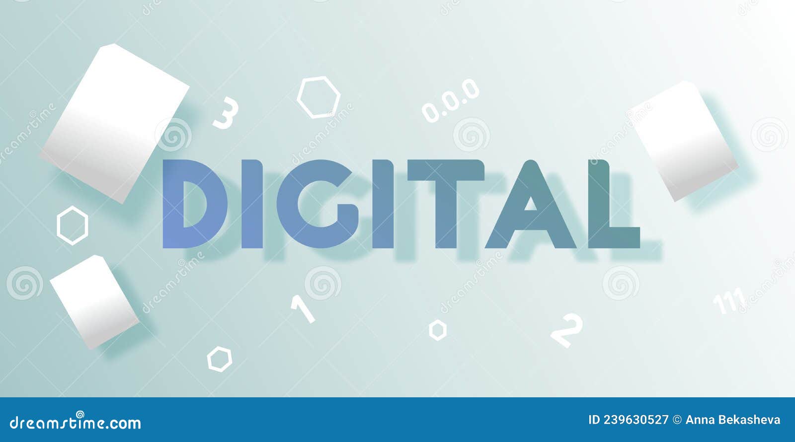 Digital Text Style Background Illustration Material Stock Illustration ...